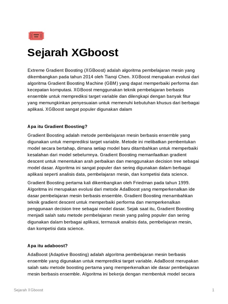 Sejarah XGboost | PDF