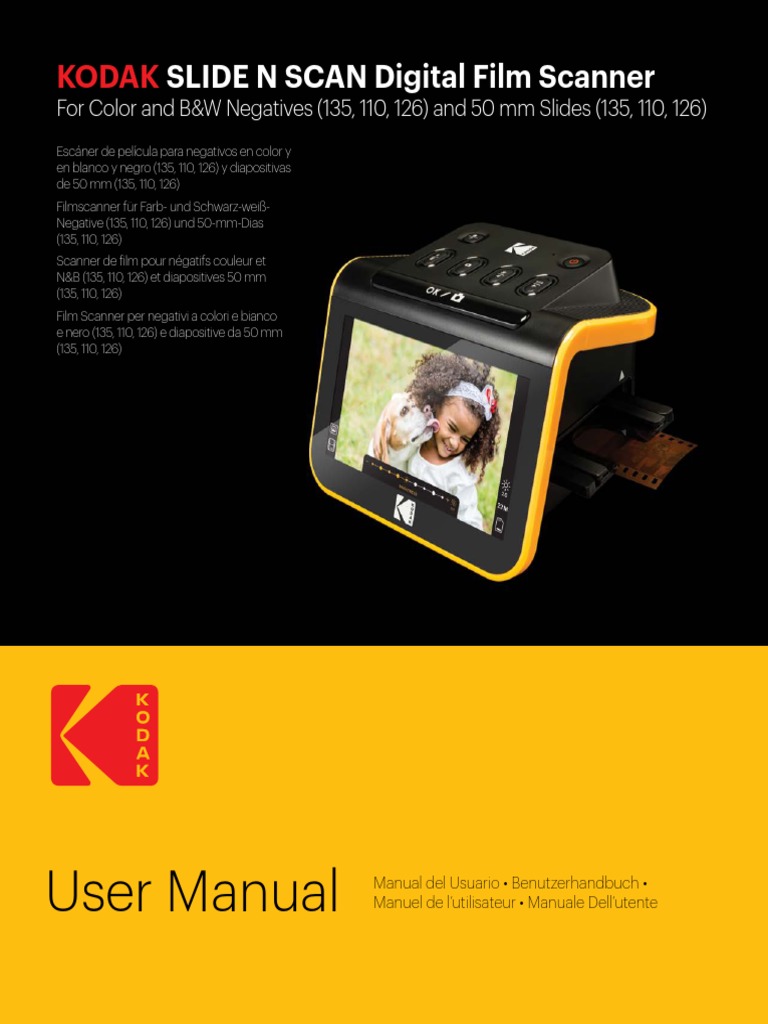Kodak Slide N Scan Film Scanner RODFS50 Manual | PDF | Image Scanner | Television
