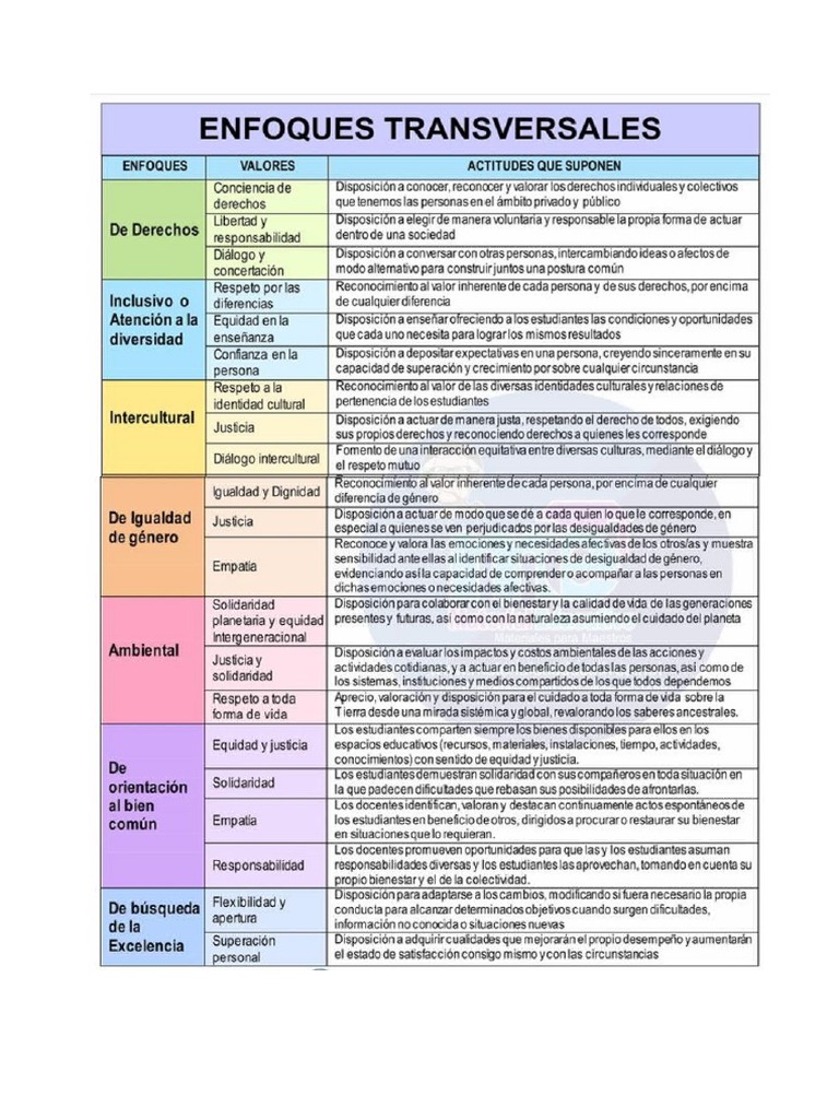 Enfoques Transversales | PDF