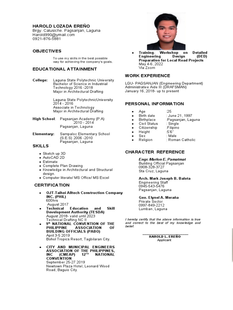 Harold - Resume | PDF