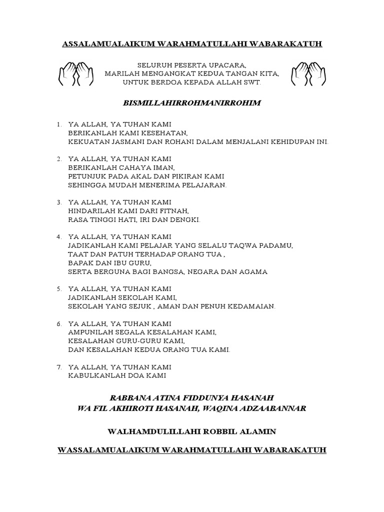 Do'a Upacara | PDF | Agama & Spiritualitas