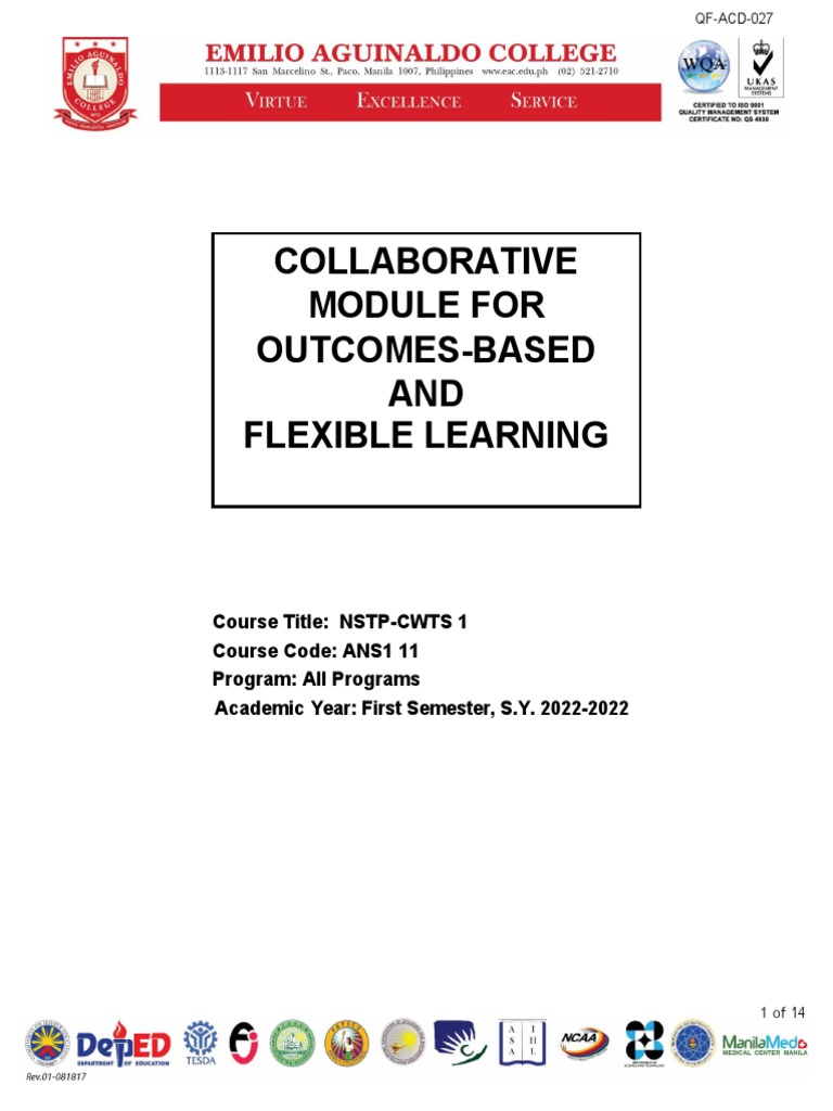 Collaborative Module for Outcomes-Based Learning | PDF | Citizenship