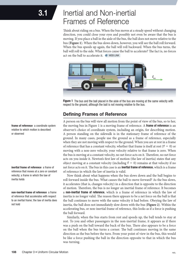 03-01 Inertial and Non-Inertial Frames of Reference | PDF | Acceleration | Force