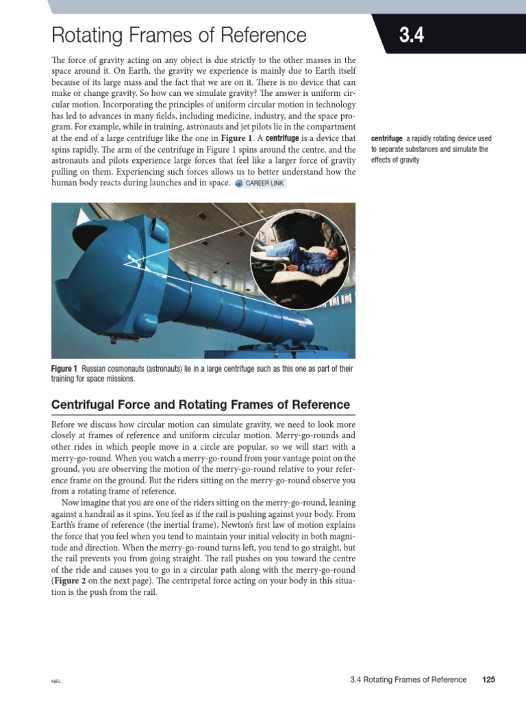 Simulating Gravity Through Centrifugal Force: How Rotating Frames of Reference are Used in ...