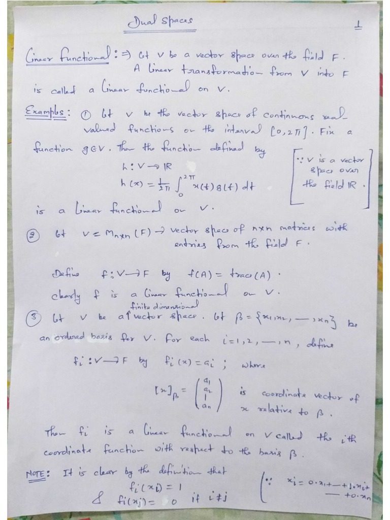 Dual Spaces Pdf