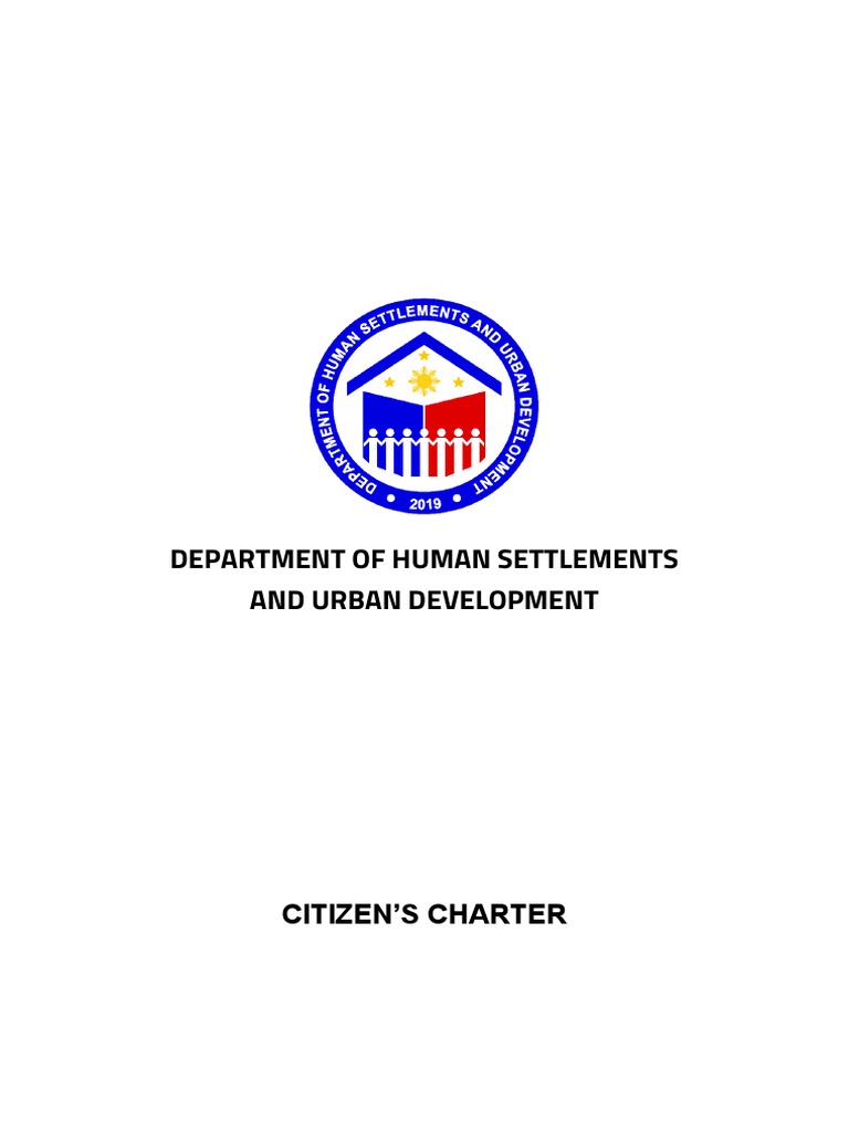 DHSUD Citizen's Charter Overview | PDF | Governance | Government