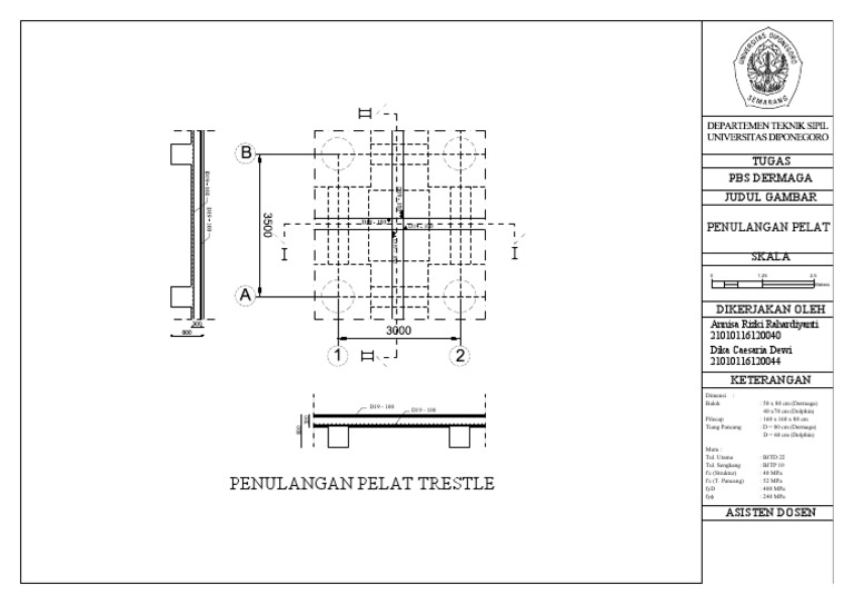 Design of Reinforcing Bars for the Trestle Plate of a Jetty Structure | PDF