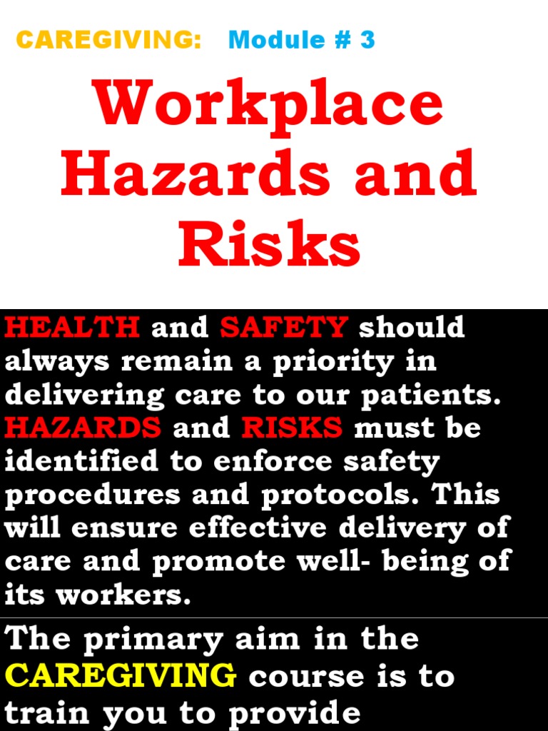 Caregiving Module | PDF | Hazards | Occupational Safety And Health