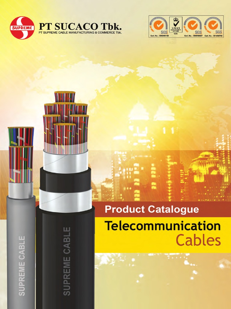 Catalog Telecommunication Cable PDF | PDF | Insulator (Electricity ...