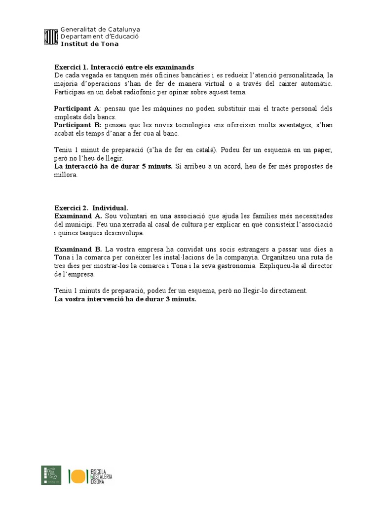 Prova Oral 2 | PDF