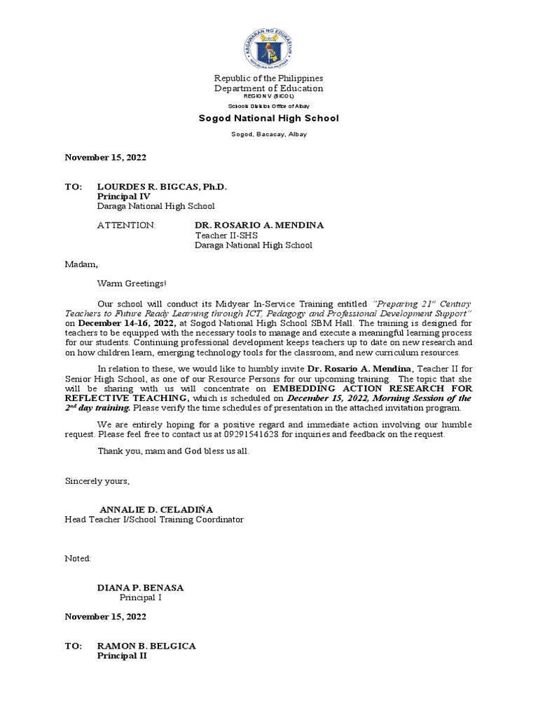 Letter To Speakers | PDF | Educational Technology | Teachers