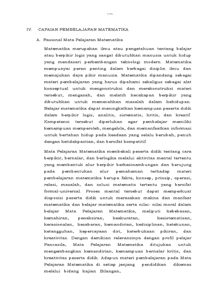 CP Matematika Fase D | PDF