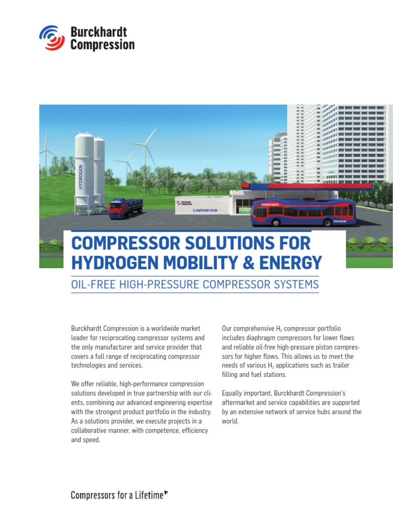 Compressor Solutions For Hydrogen Mobility Energy | PDF | Nature | Machines