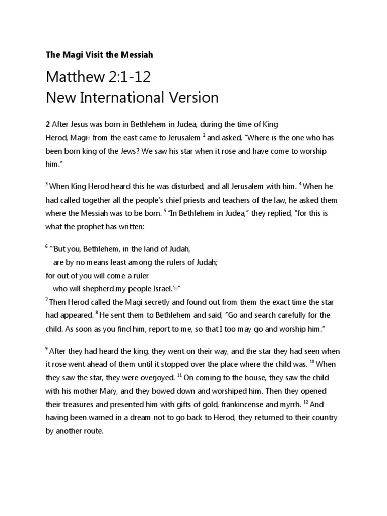 The Magi Visit and Salome | PDF | John The Baptist | Herod Antipas