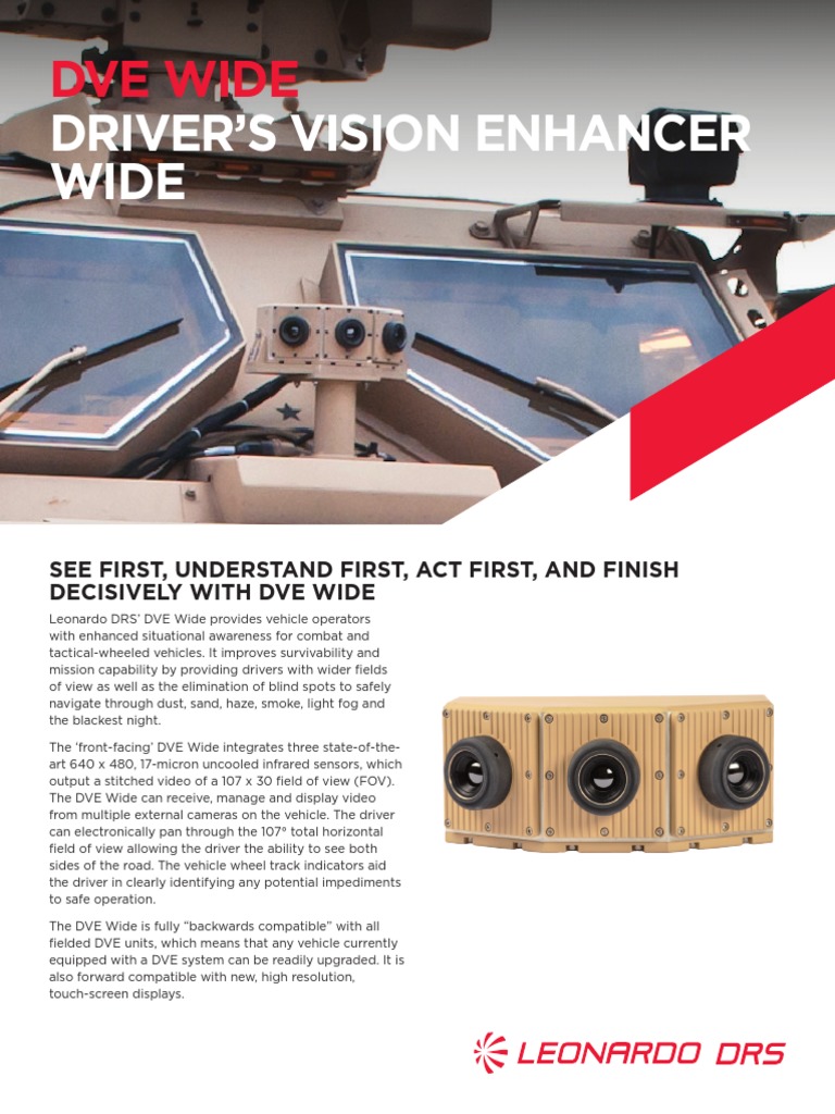 Dve-W Datasheet | PDF | Field Of View | Sensor