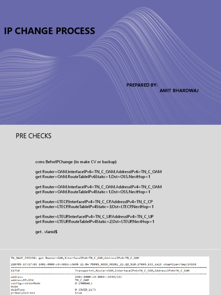 IP Change Process PDF | PDF