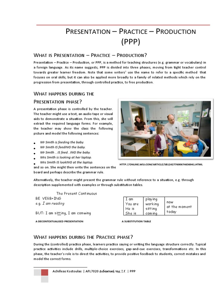 P - P - P (PPP) : Resentation Ractice Roduction | PDF | Language ...