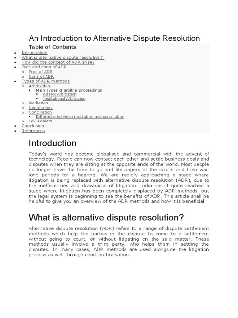 Pratical Training Paper ADR Paper | PDF | Alternative Dispute Resolution | Arbitration