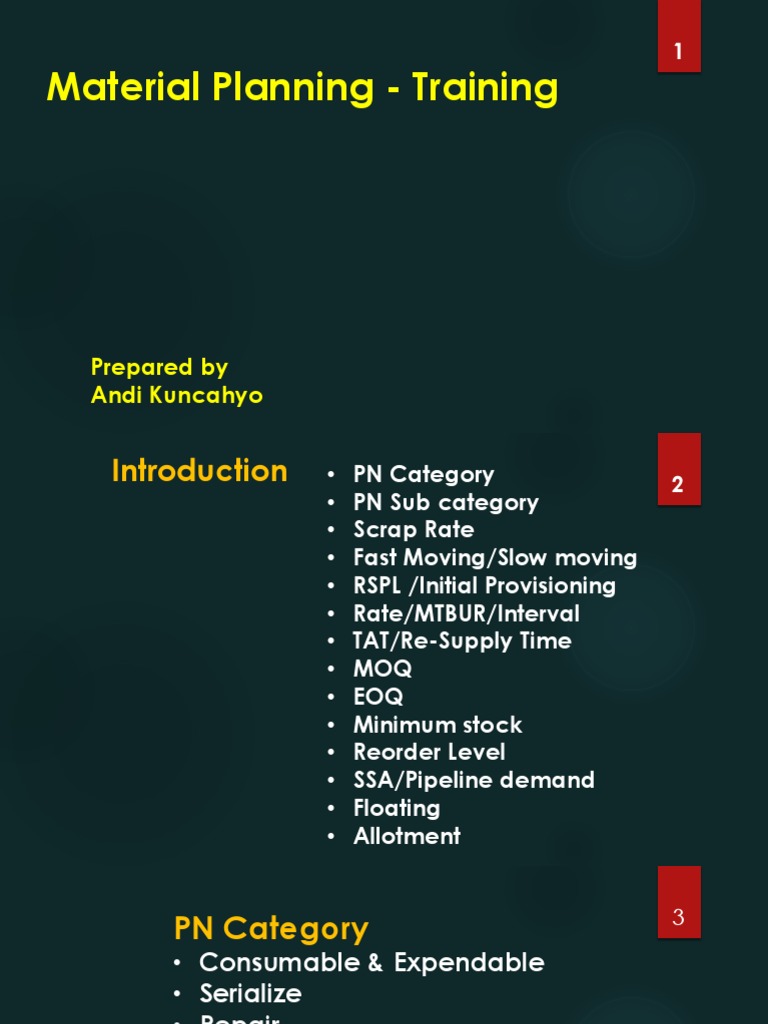 Material Planning | PDF