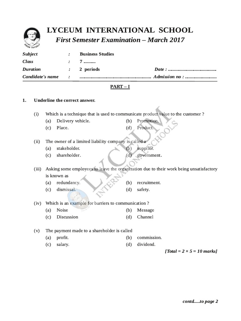 Grade 7 Business Studies PDF | PDF | Business | Market (Economics)