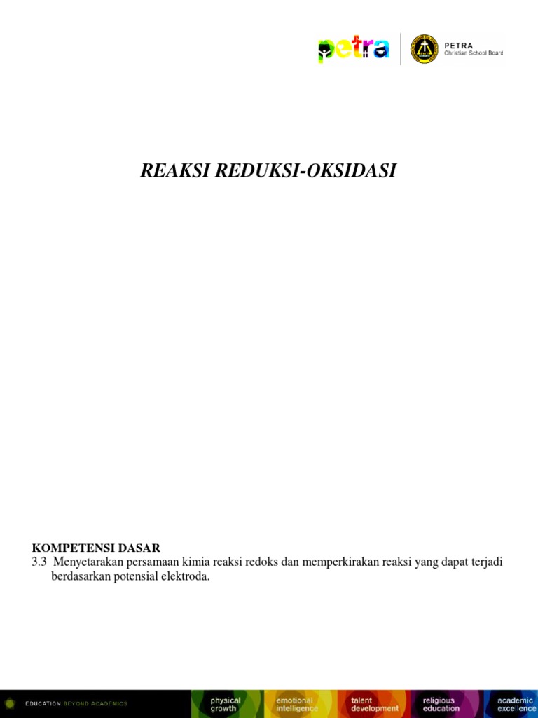 Reaksi Redoks | PDF