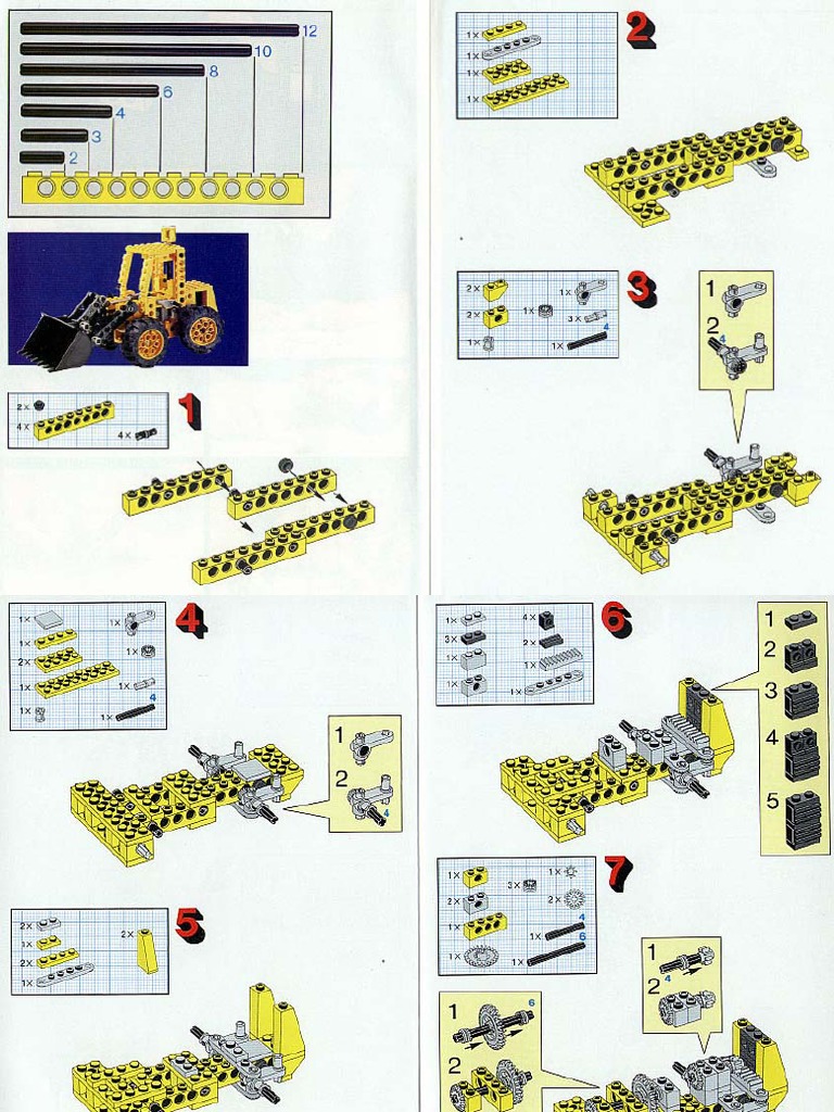 Lego Set 8828 Technic Front End Loader PDF | PDF