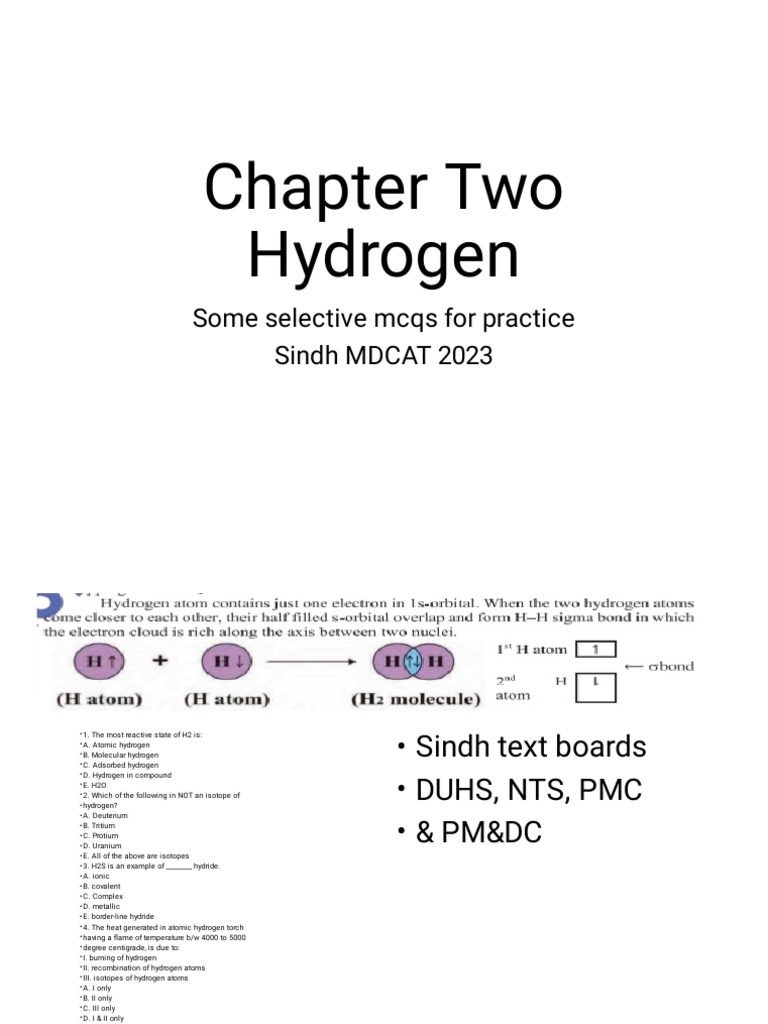 Chapter Two Hyd-WPS Office-1 | PDF | Hydride | Hydrogen