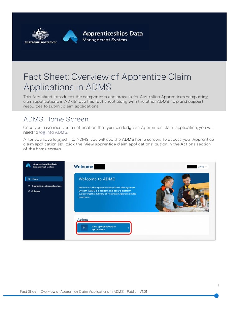 ADMS | PDF | Apprenticeship | Computing