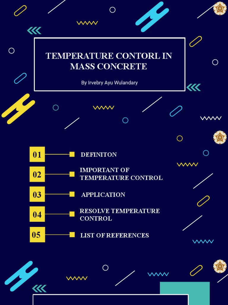 Temperature Control in Mass Concrete | PDF | Concrete | Cement