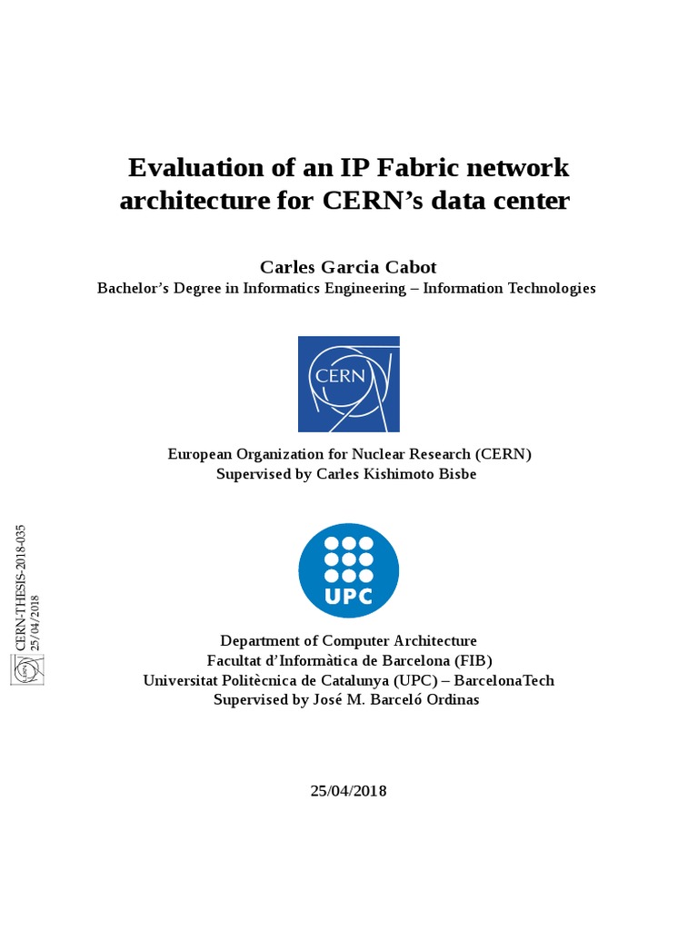 Cern Thesis 2018 035 PDF | PDF | Routing | Computer Network