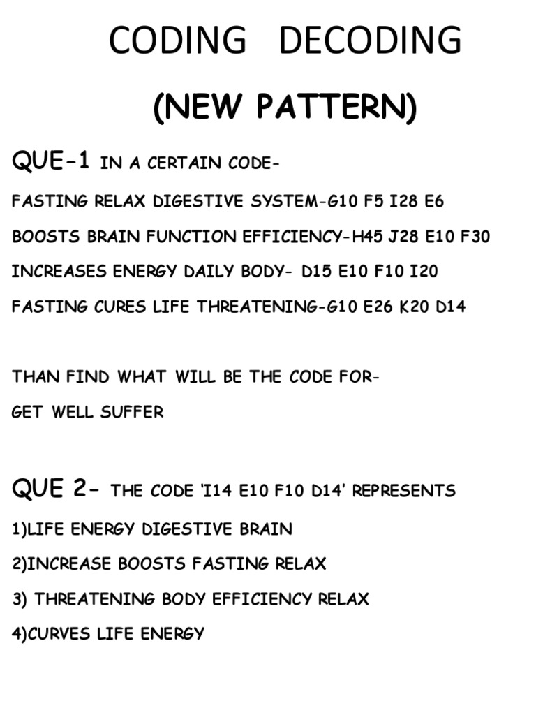 Substitutional Coding Questions PDF | PDF | Games & Activities | Computers