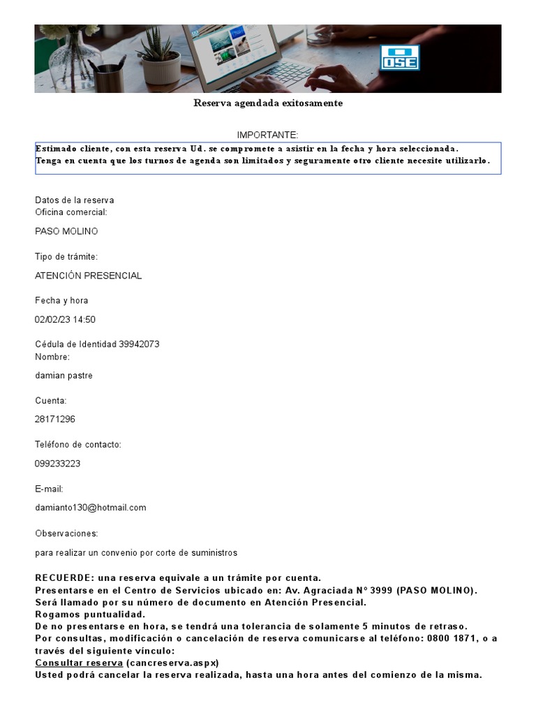 Ose Reserva PDF | PDF