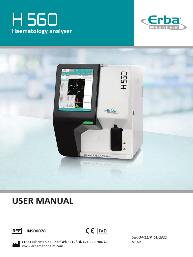 H560 Haematology Analyser | PDF | Calibration