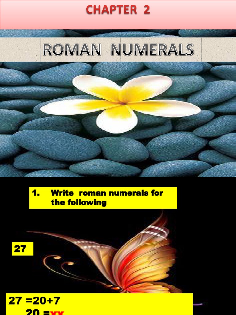 Chapter 2-Roman Numerals 2 | PDF