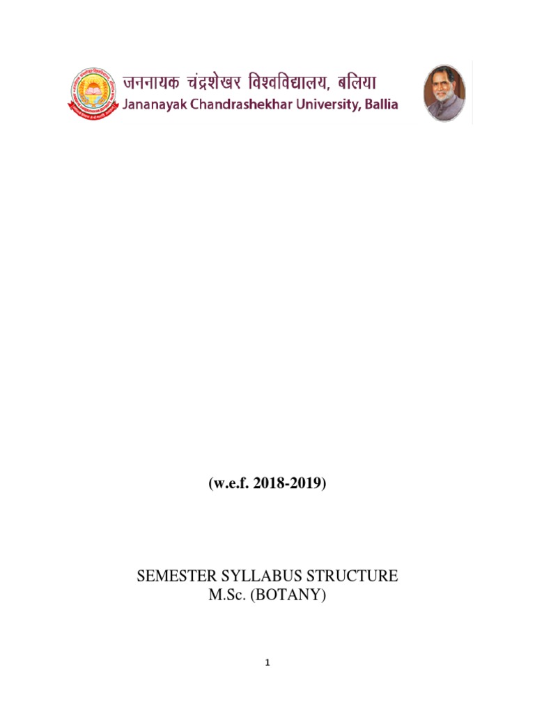 MSC Botany | PDF | Cell (Biology) | Proteins