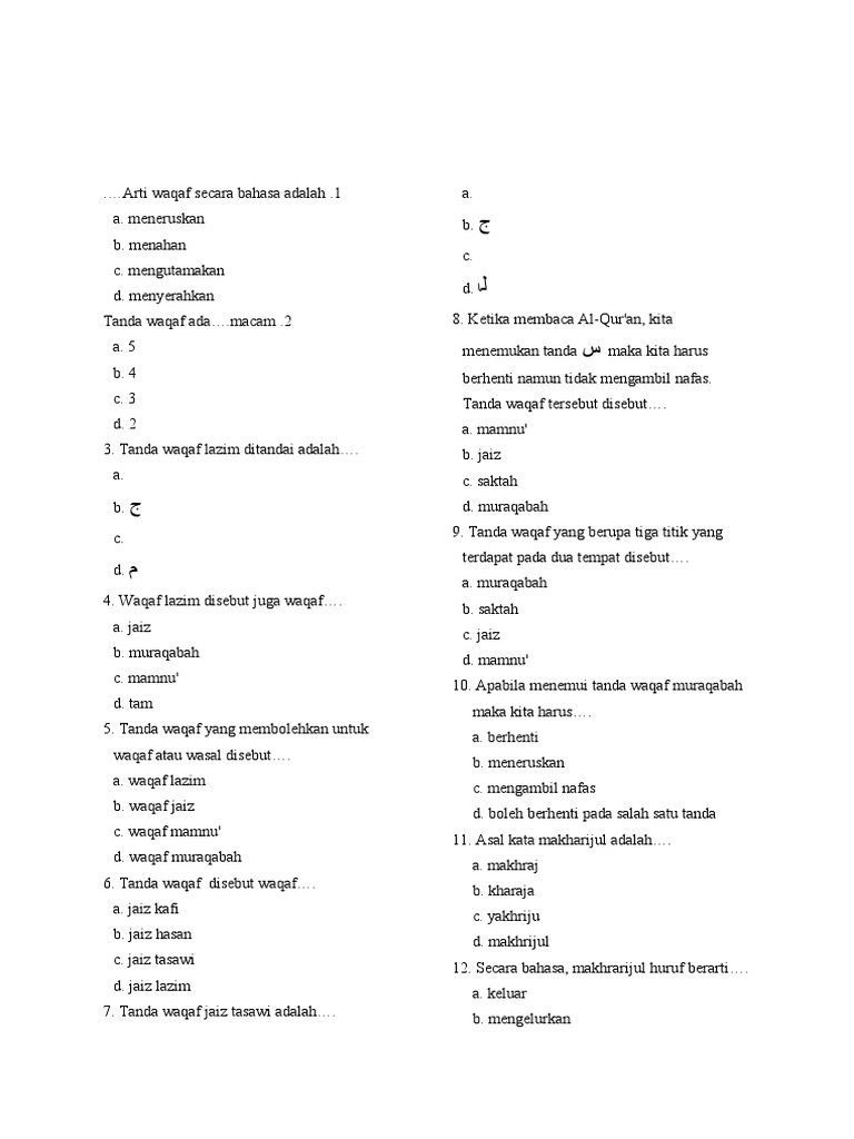 Soal Bta Kelas 5 2023 | PDF