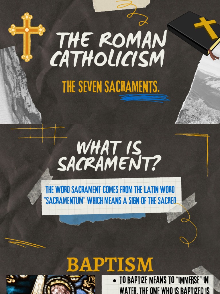 The Seven Sacraments 1 | PDF | Baptism | Eucharist