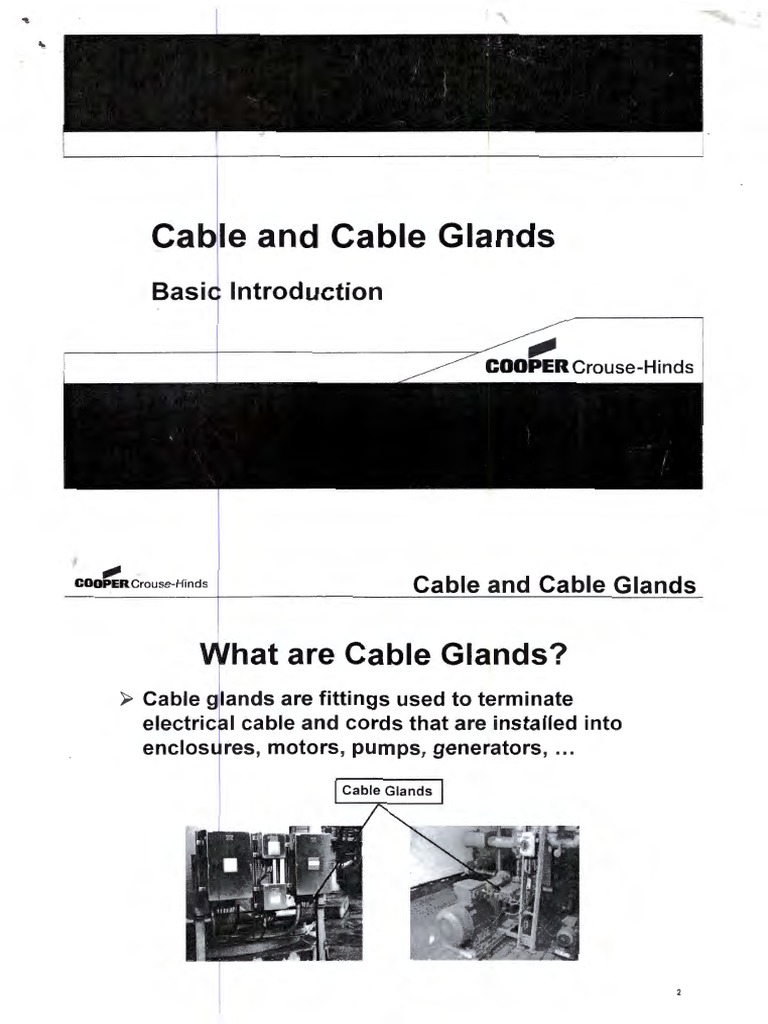Cable and Cable Glands PDF | PDF | Offshore Drilling | Electrical Wiring