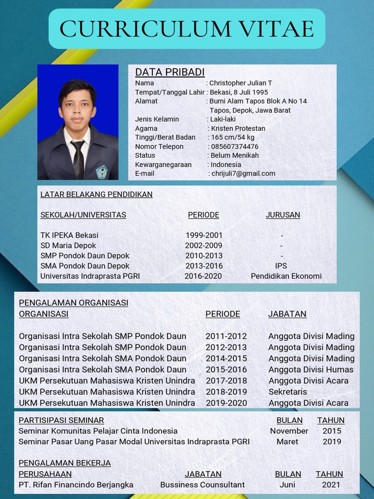 Christopher Julian T Resume | PDF