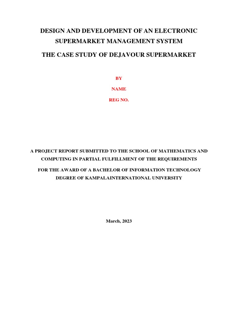 Supermarket Management System | PDF | World Wide Web | Internet & Web