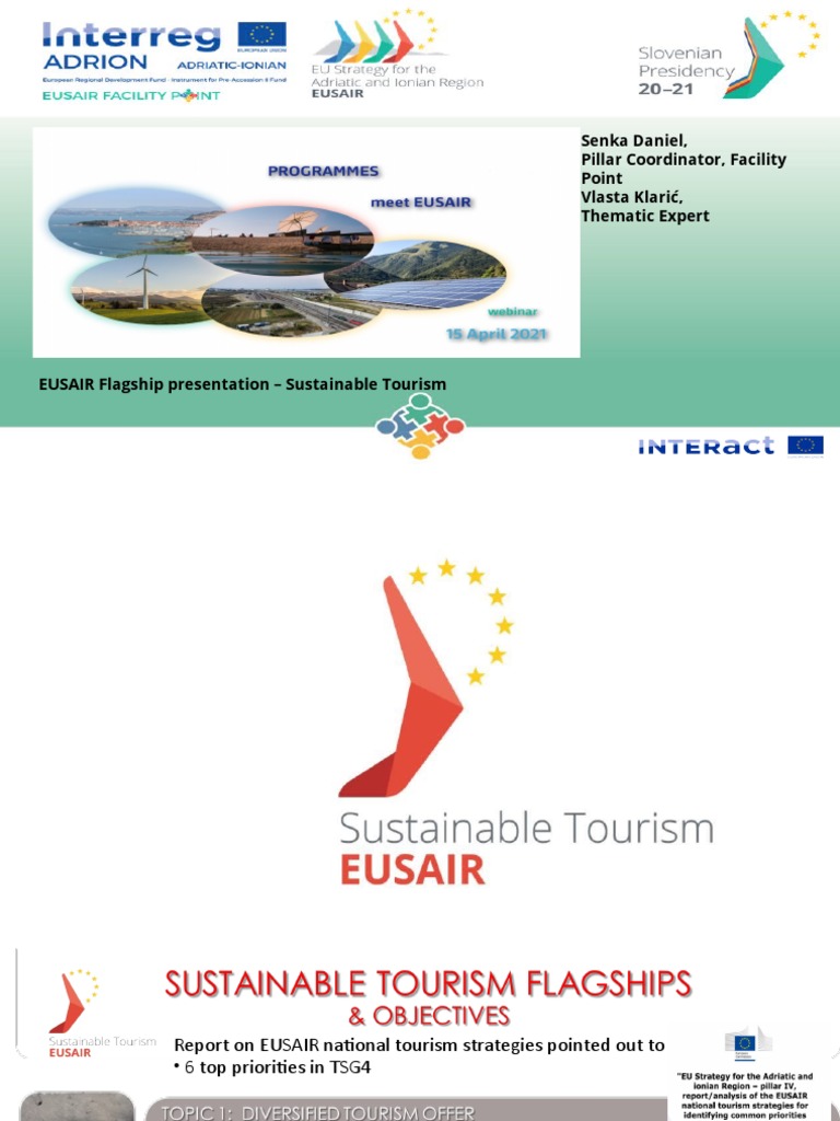 Pillar4 - Sustainable Tourism Flagships | PDF | Tourism | Small And ...