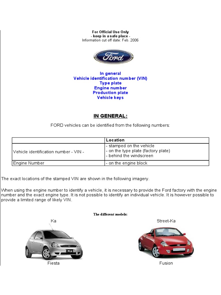 Ford | PDF | Ford Motor Company | Vehicles