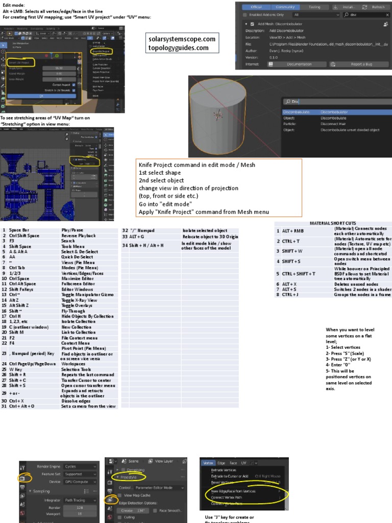 Blender Notes | Download Free PDF | Reflection (Physics) | Vertex ...