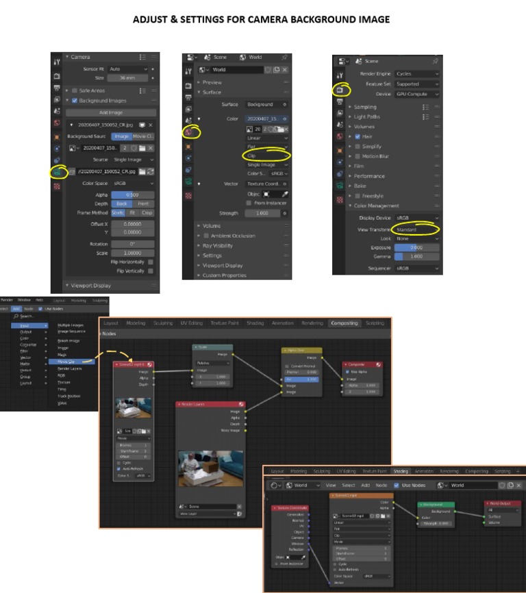 Blender: Background Image For Camera | PDF