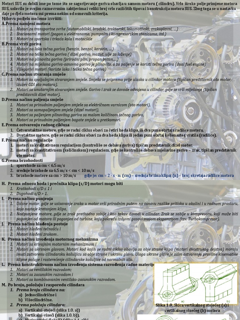 Motori SUS-Podjela SUS Motora-Živinice - Kopija | PDF