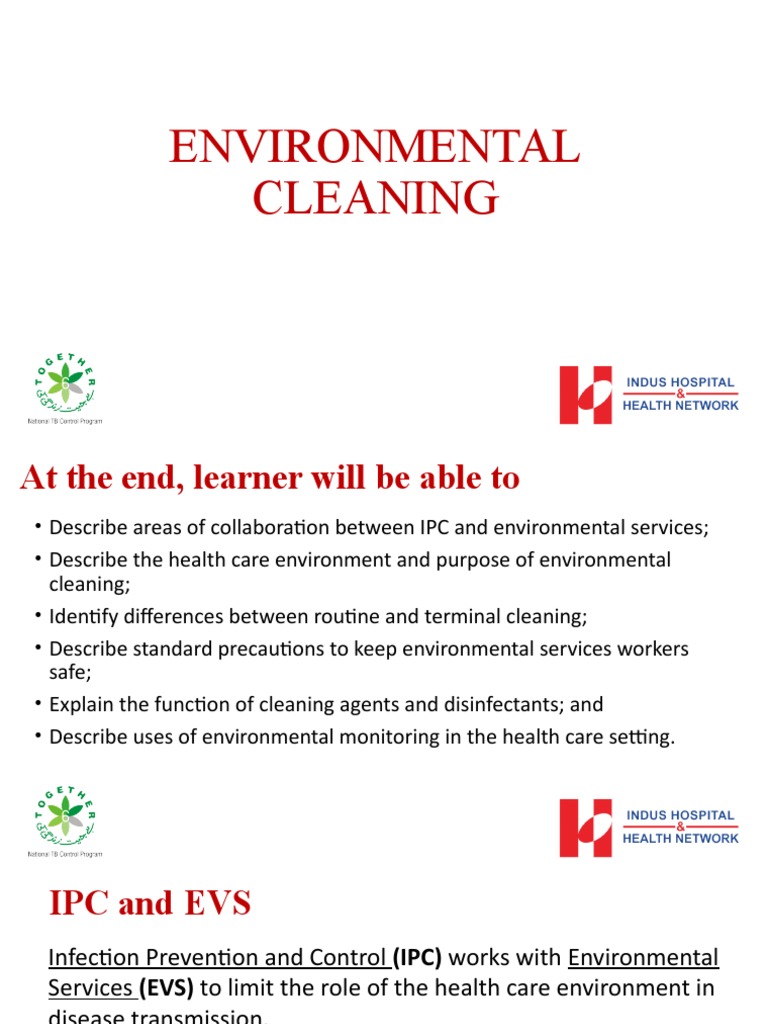 Presentation 1 Environmental Cleaning | PDF | Disinfectant | Public Health