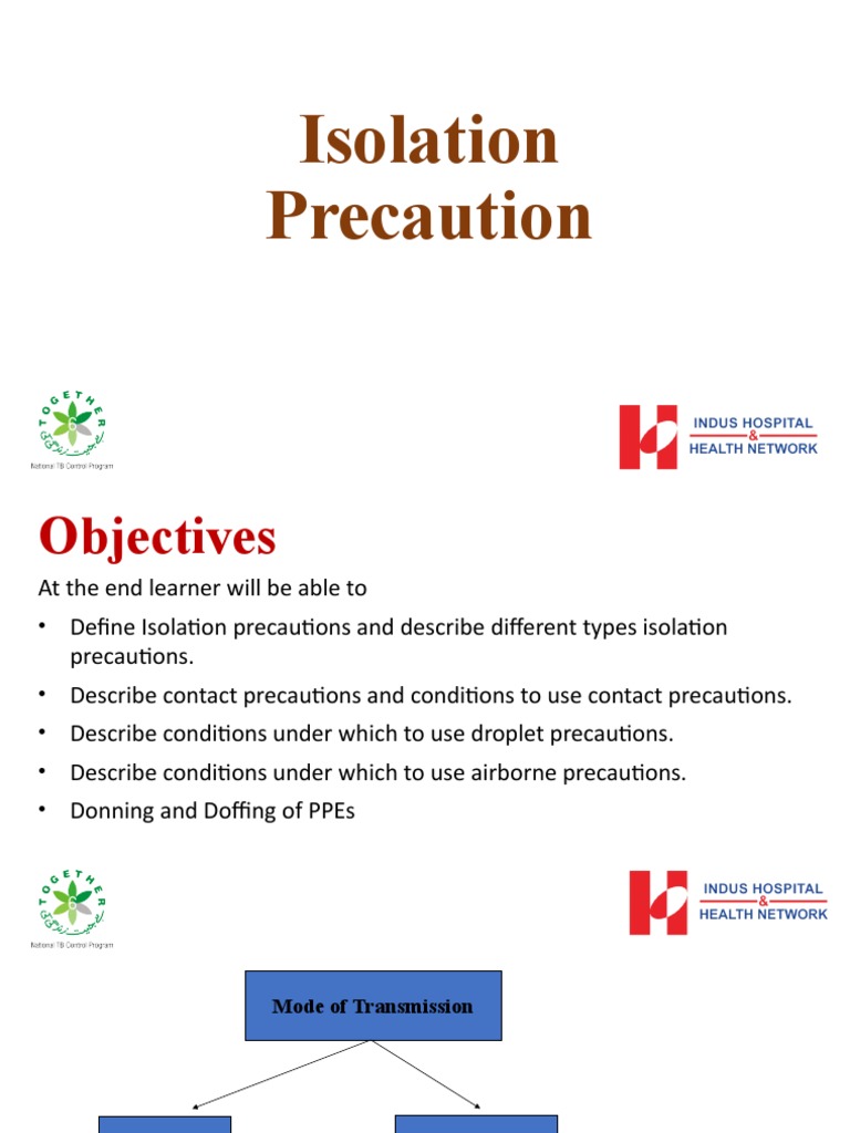 Presentation 6 Isolation Precaution Final | PDF | Personal Protective ...