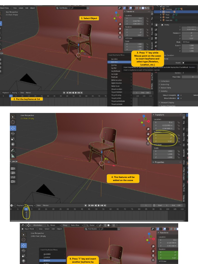 Blender: Creating Simple Animation | PDF