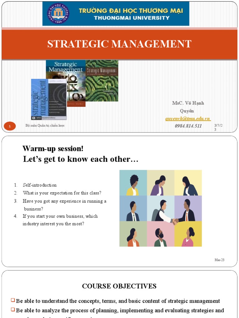 Strategic Management 2022-2023 | PDF | Strategic Management | Goal