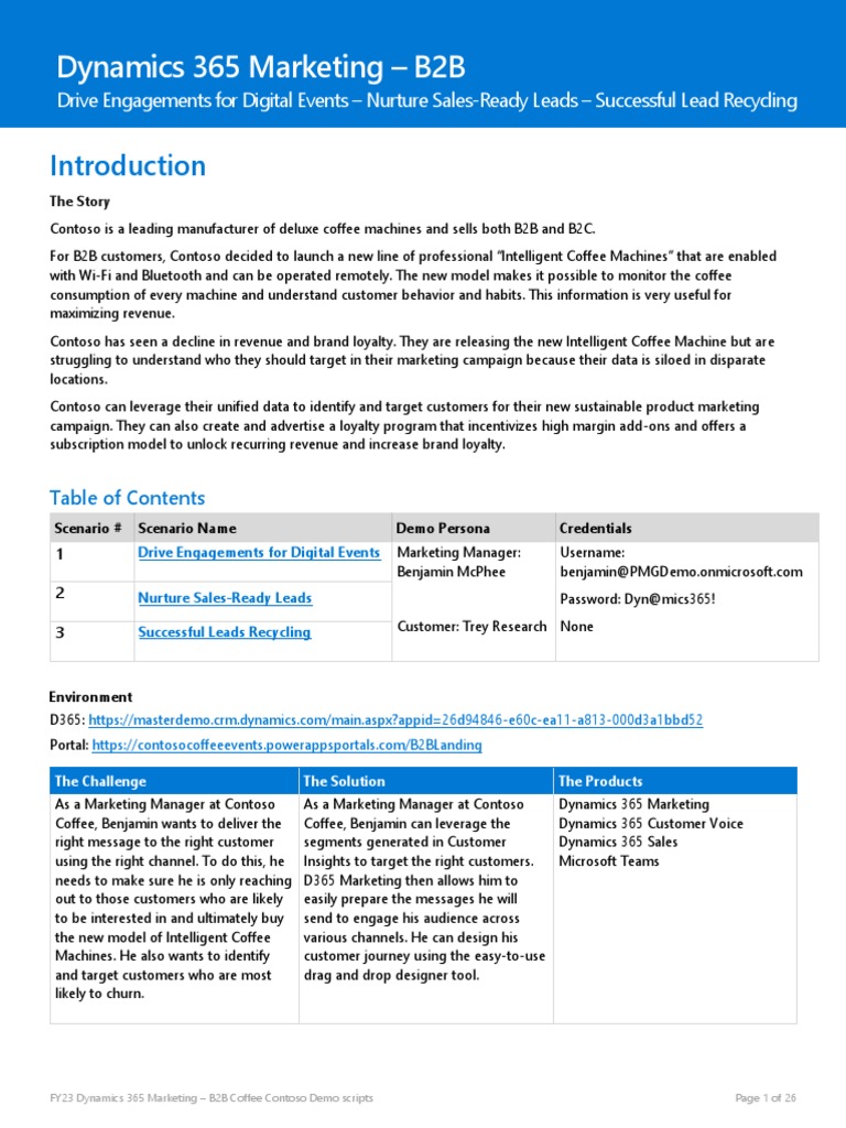 FY23 Dynamics 365 Marketing - B2B | PDF | Marketing | Mobile Marketing
